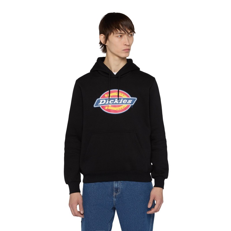 Dickies Icon Logo Hoodie (Black) - Workwear.co.uk