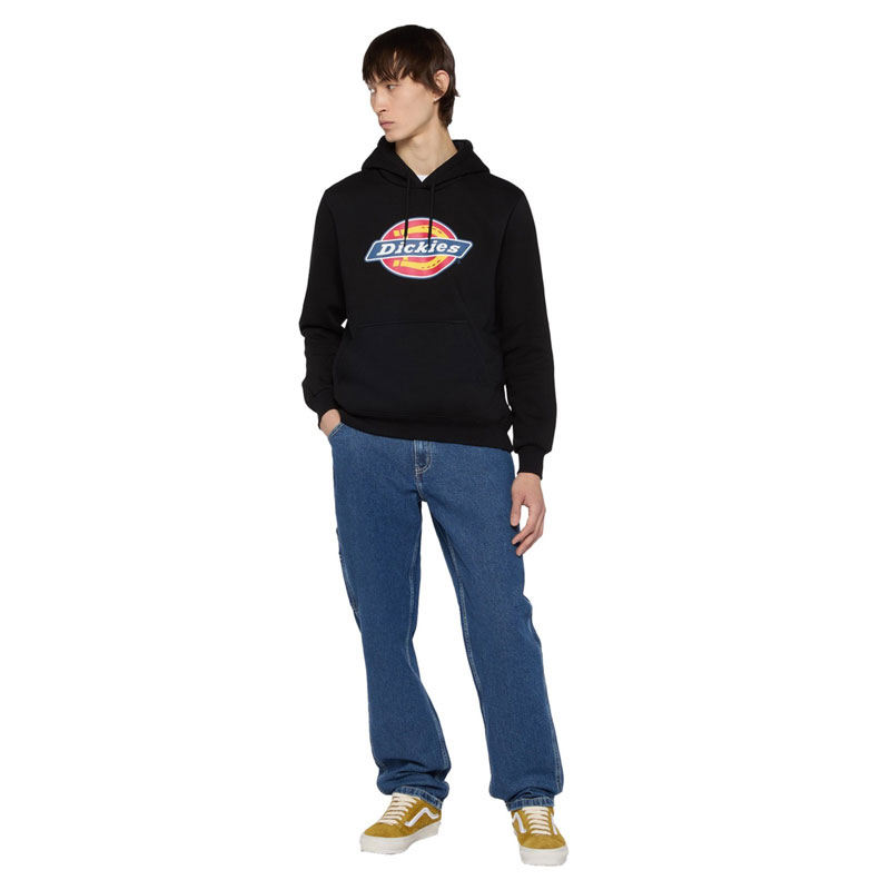 Dickies Icon Logo Hoodie (Black) - Workwear.co.uk