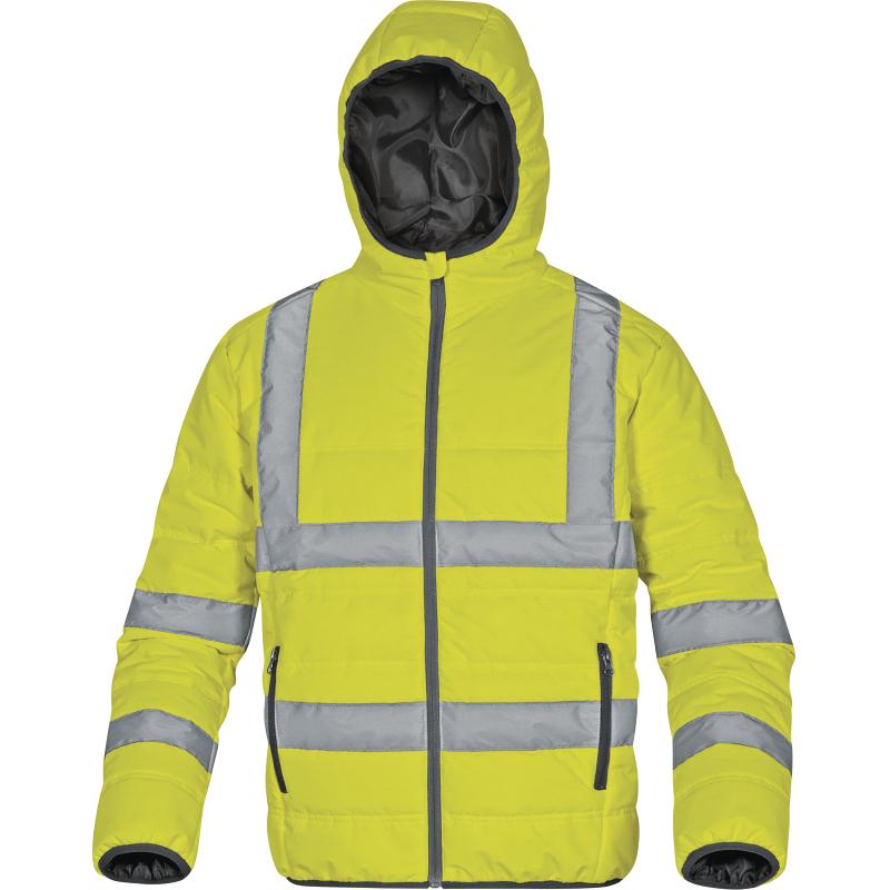 Delta Plus DOONHV High Visibility Yellow Jacket - Workwear.co.uk