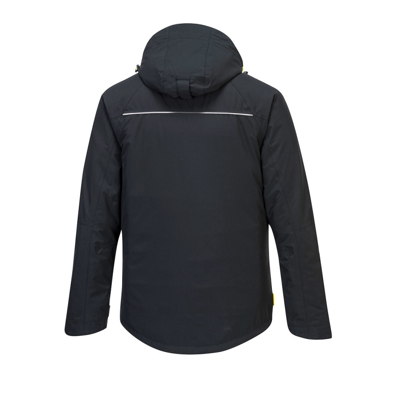 Portwest DX460 Thermal Black Winter Jacket - Workwear.co.uk