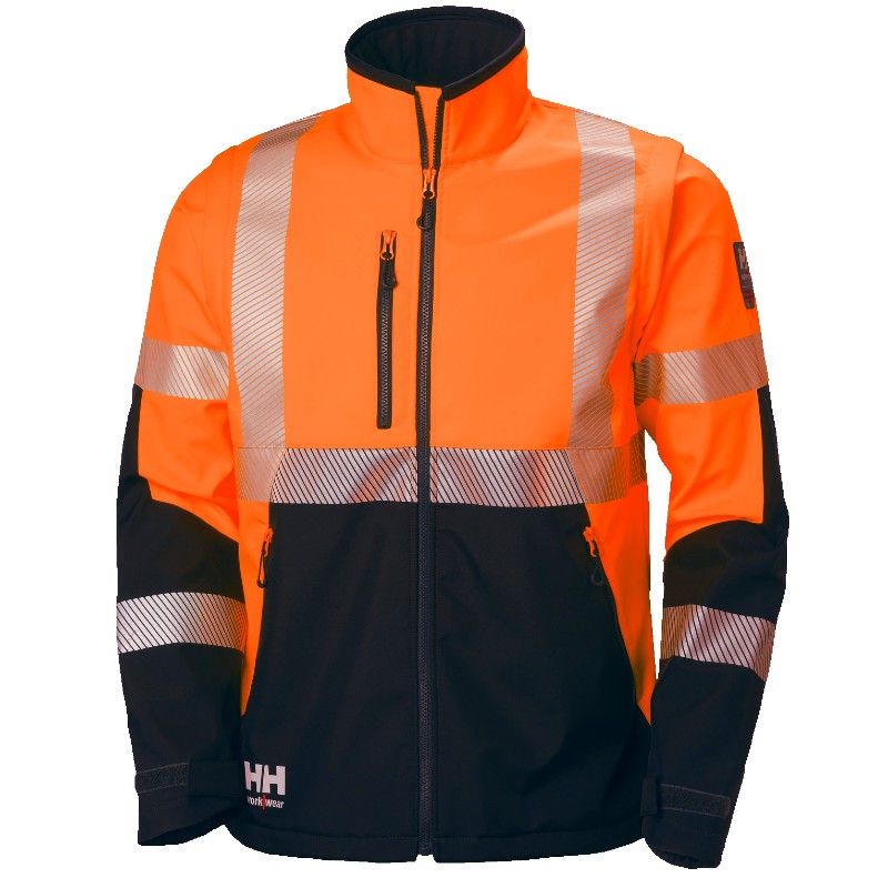 Helly Hansen ICU HI Vis Jacket (Orange) - Workwear.co.uk