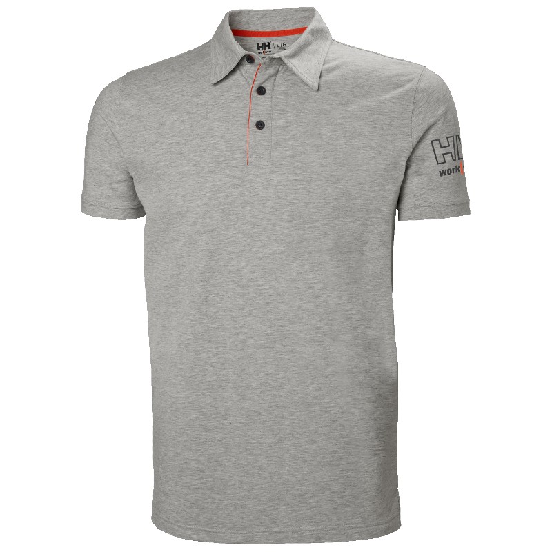 Helly Hansen Kensington Polo Shirt (Grey) - Workwear.co.uk