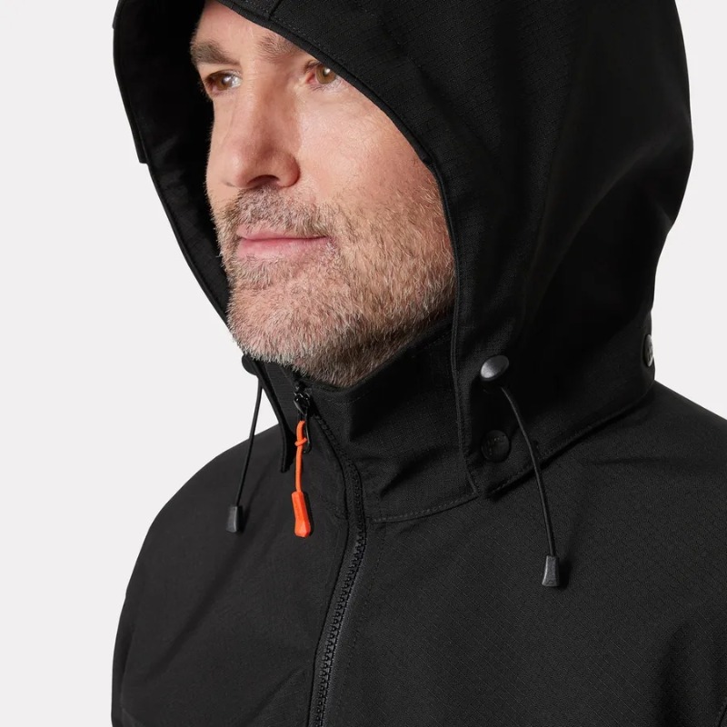Helly Hansen Oxford Black Jacket (74290) - Workwear.co.uk