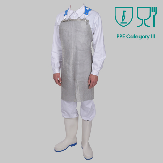 Manulatex Lightinox Steel Butcher's Apron - Workwear.co.uk