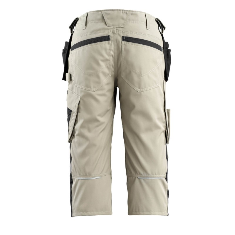 Mascot Unique Men's Work 3/4 Trousers (White) - Workwear.co.uk