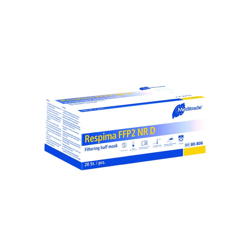 Meditrade Respima Dust Masks (Pack of 20) - Workwear.co.uk