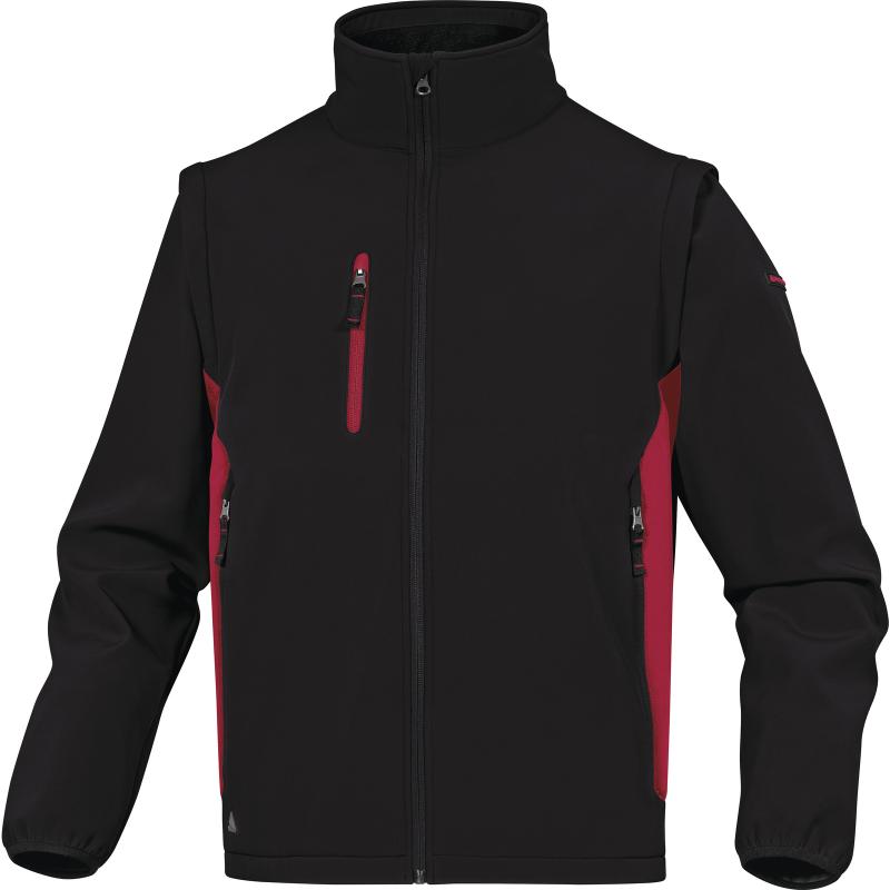 Delta Plus MYSEN2 Black and Red Jacket - Workwear.co.uk