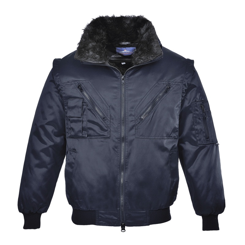 Portwest PJ10 Navy Pilot Jacket - Workwear.co.uk