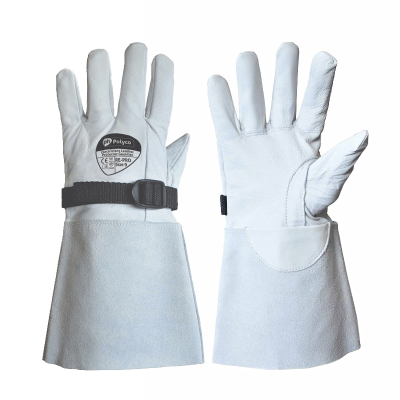 Polyco Electricians Protection Gauntlets with Buckle - Workwear.co.uk