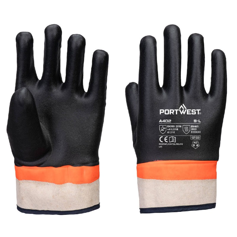 Portwest A402 PVC Dipped Gauntlets - Workwear.co.uk