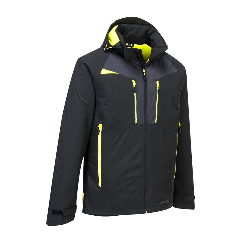 Portwest DX460 Thermal Black Winter Jacket - Workwear.co.uk