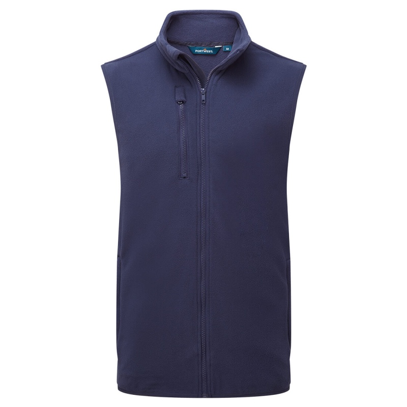 Portwest F417 Fleece-Lined Gilet (Navy) - Workwear.co.uk