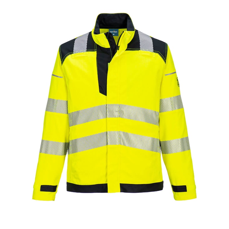 Portwest FR714 PW3 FR Hi-Vis Jacket (YBR) - Workwear.co.uk