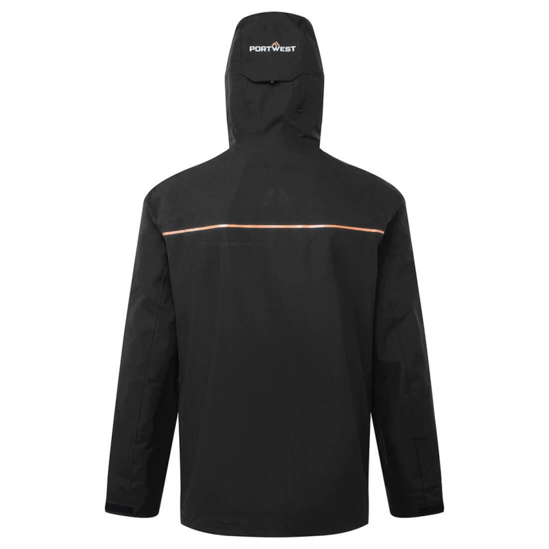 Portwest S385 Waterproof Jacket (Black) - Workwear.co.uk