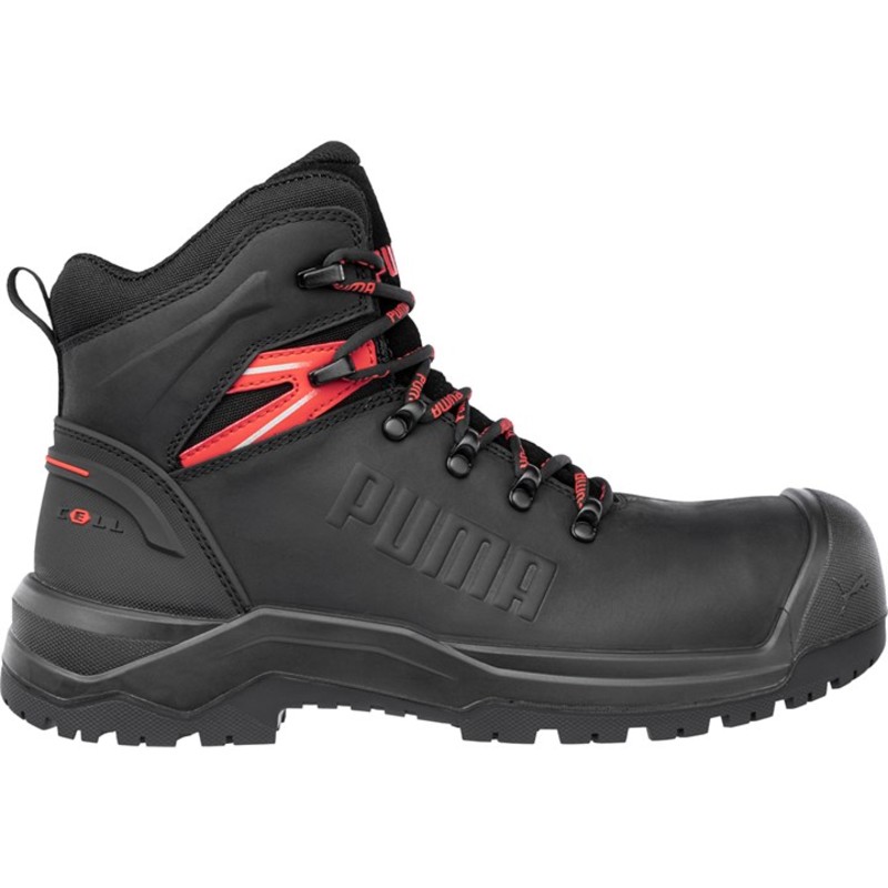 Puma Safety Iron HD Black Mid S3S Boots - Workwear.co.uk