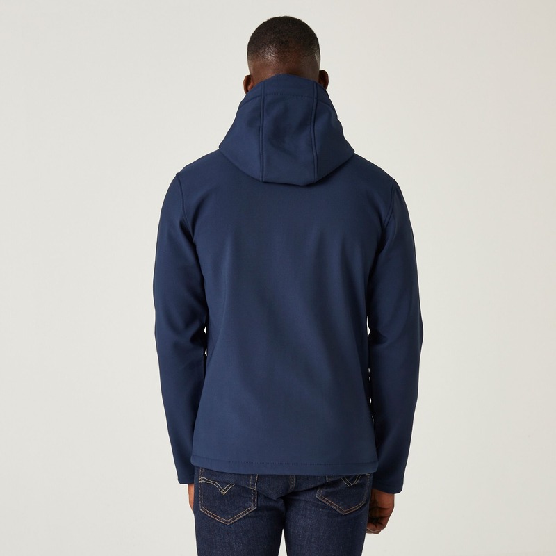 Regatta Hooded Softshell Jacket (NVY/BLU) - Workwear.co.uk