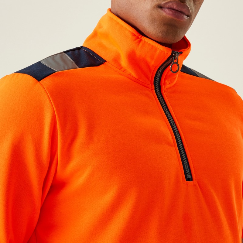 Regatta Pro Hi-Vis Orange Sweater (TRF670) - Workwear.co.uk