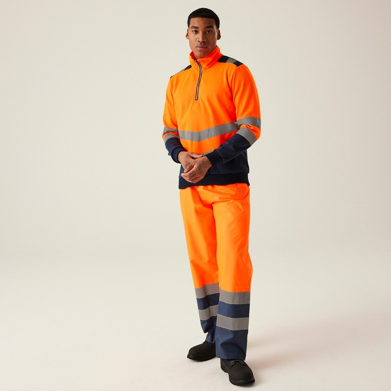 Regatta Pro Hi-Vis Orange Sweater (TRF670) - Workwear.co.uk
