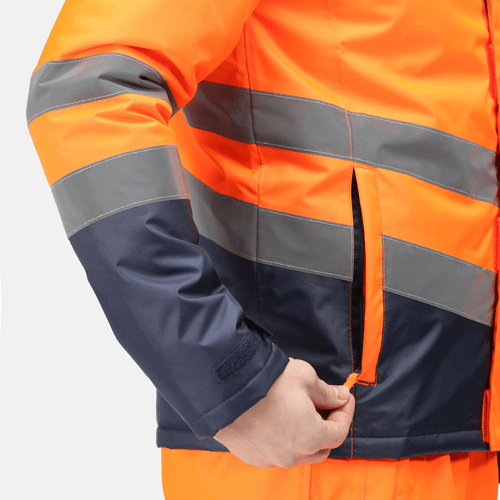 Regatta Hi-Vis Two-Tone Parka (Orange) - Workwear.co.uk
