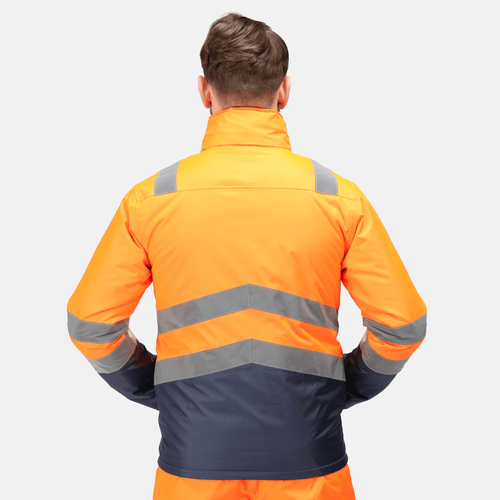 Regatta Hi-Vis Two-Tone Parka (Orange) - Workwear.co.uk