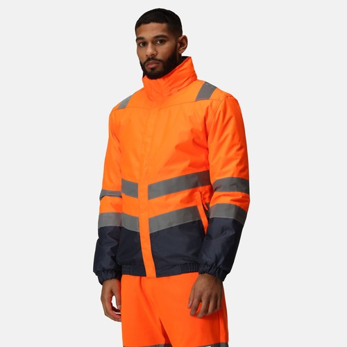 Regatta Hi-Vis Two-Tone Bomber (Orange) - Workwear.co.uk