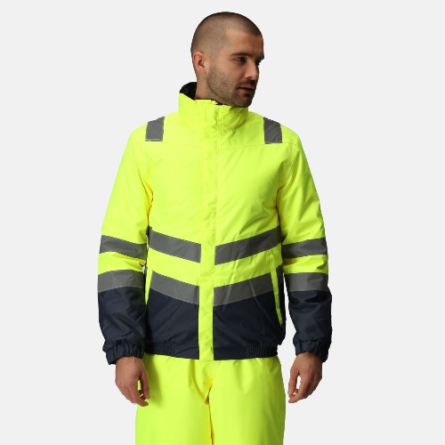 Regatta Hi-Vis Two-Tone Bomber (Yellow) - Workwear.co.uk