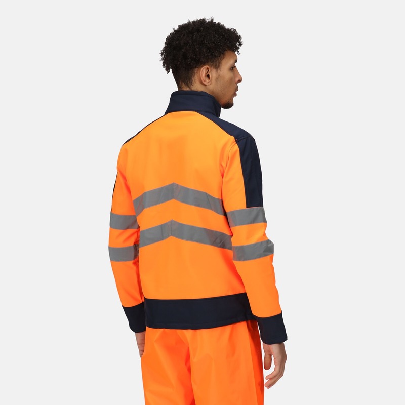 Regatta Hi-Vis Softshell Jacket (Orange) - Workwear.co.uk