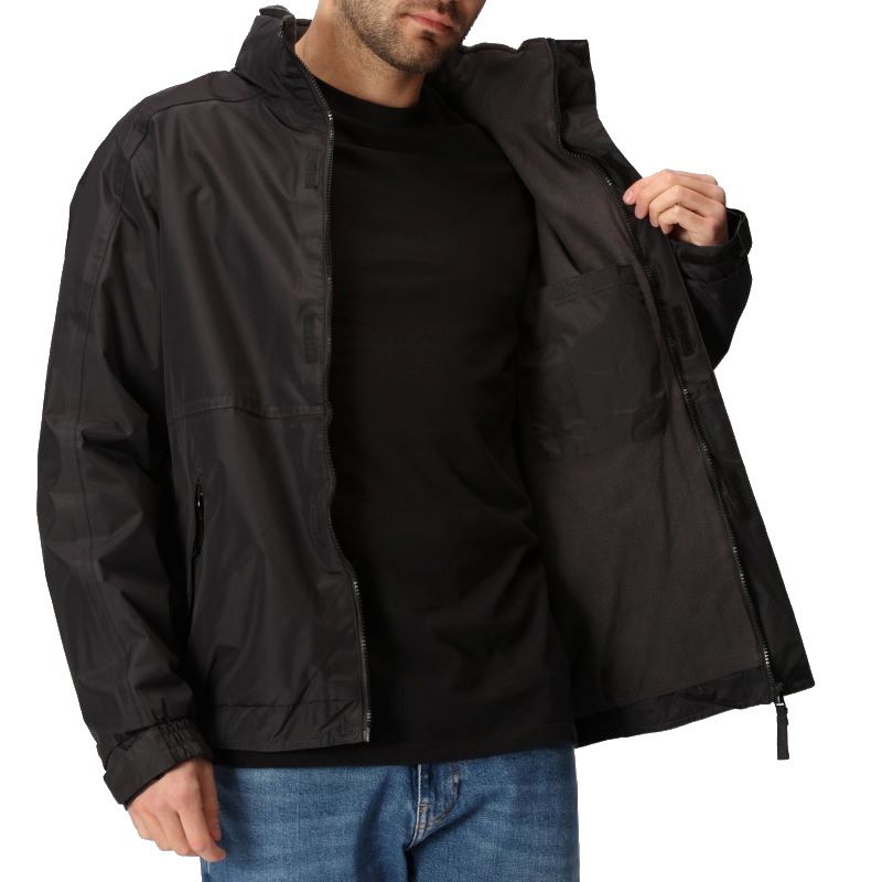 Regatta Men's Dover Jacket (Black/Ash) - Workwear.co.uk