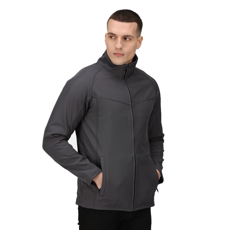Regatta TRA642 Uproar Softshell Jacket Grey - Workwear.co.uk