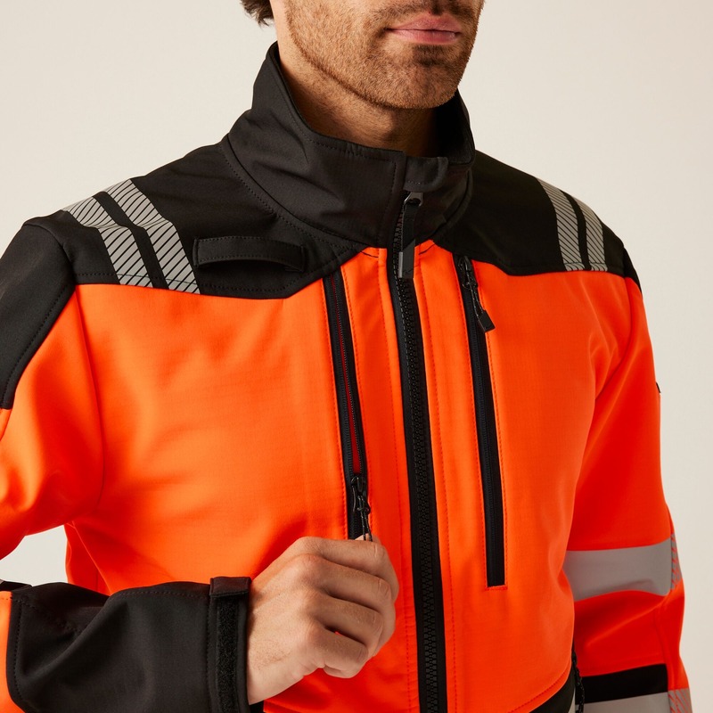Regatta X-Pro Orange Hi-Vis 3-Layer Jacket - Workwear.co.uk