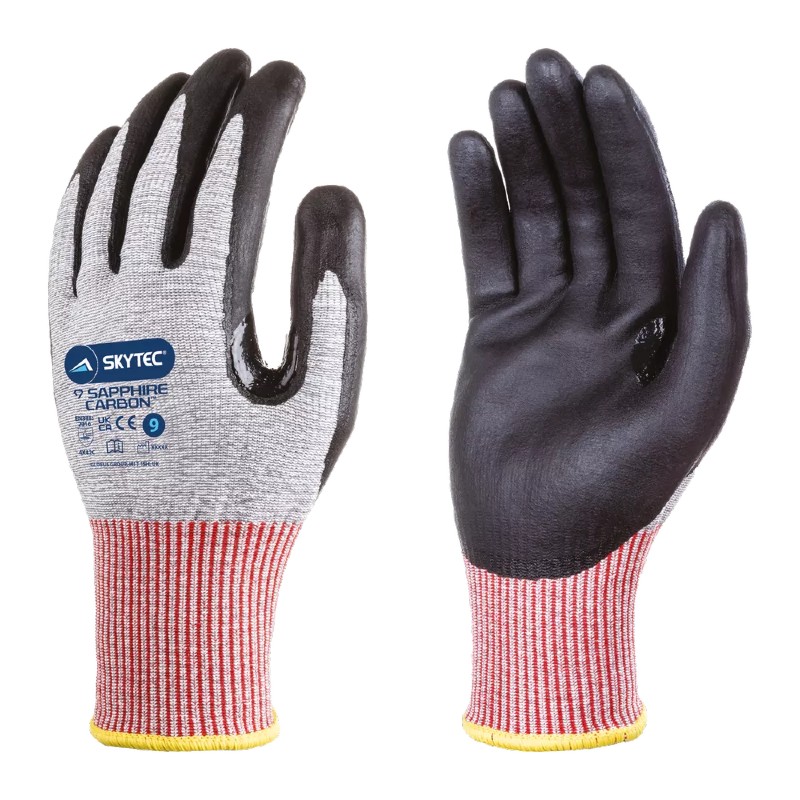 Skytec Sapphire Carbon Nitrile-Coated Gloves - Workwear.co.uk