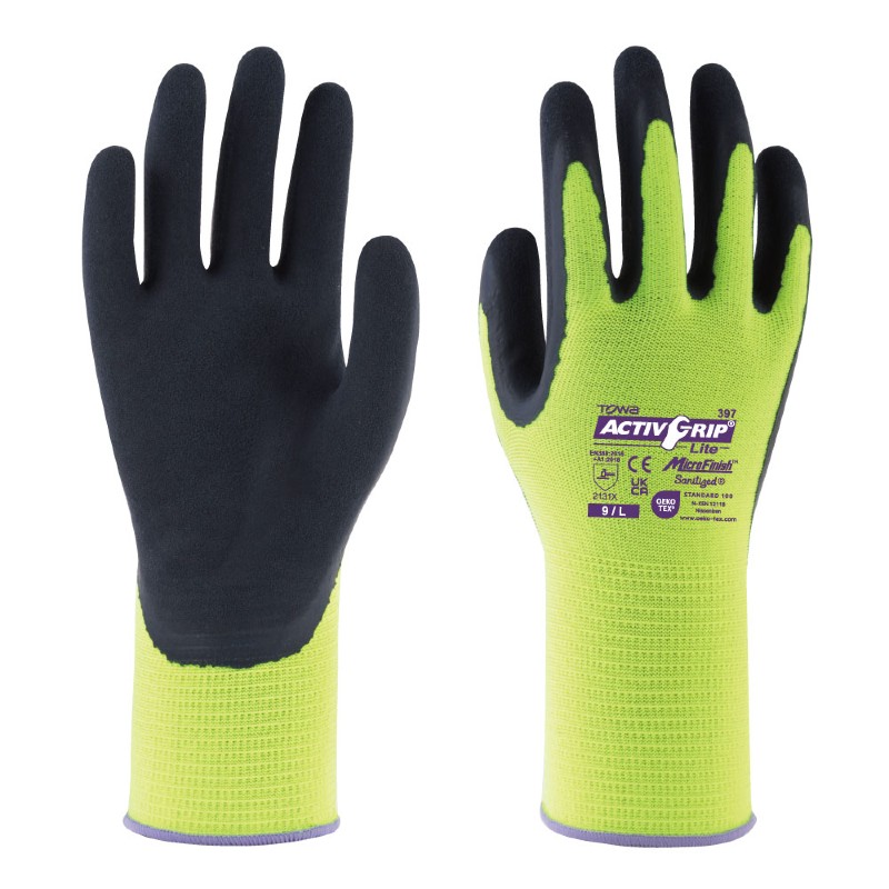Towa ActivGrip 397 Hi-Vis Work Gloves - Workwear.co.uk