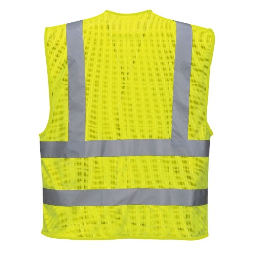 Portwest C370 Mesh Hi-Vis Yellow Vest - Workwear.co.uk