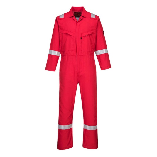 Portwest AF73 Red Flame-Resistant Coveralls - Workwear.co.uk
