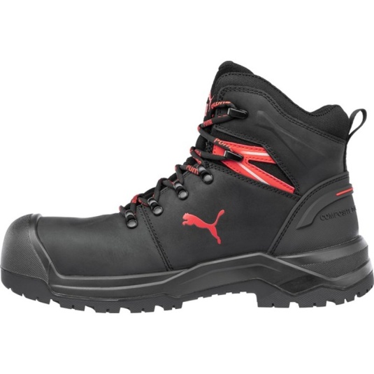 Puma Safety Iron HD Black Mid S3S Boots - Workwear.co.uk