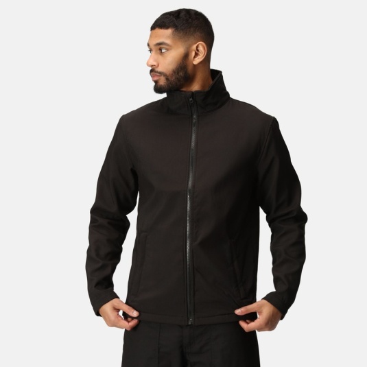 Regatta TRA628 Softshell Work Jacket (BLK) - Workwear.co.uk