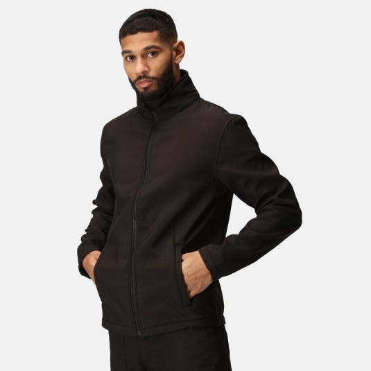 Regatta TRA628 Softshell Work Jacket (BLK) - Workwear.co.uk