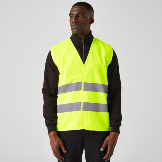 Regatta Pro Hi-Vis Yellow Work Vest TRS255 - Workwear.co.uk