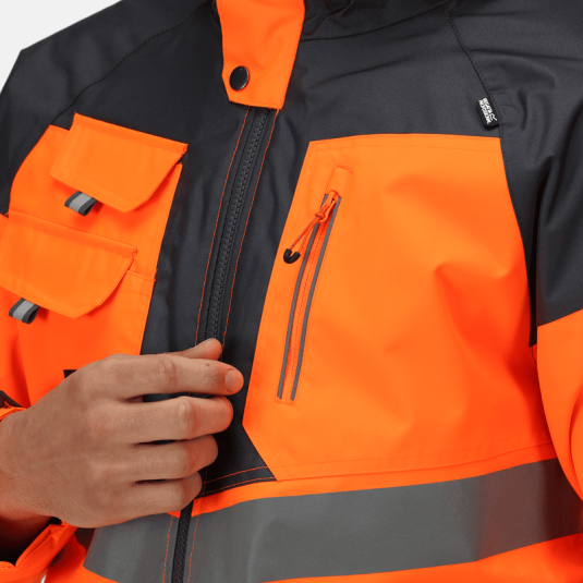 Hi-Vis Waterproof Jackets - Workwear.co.uk
