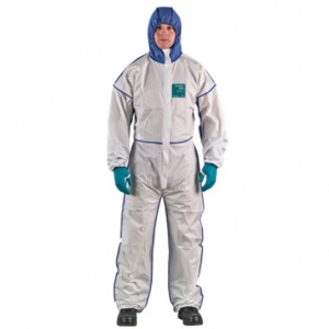 AlphaTec 1500 White Coveralls with Hood - Workwear.co.uk