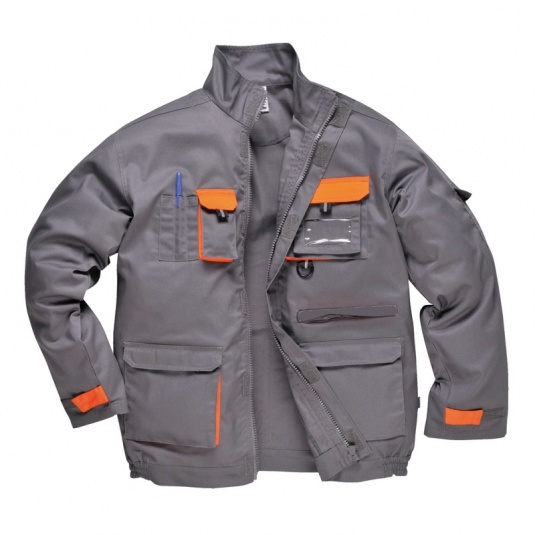 Portwest TX10 Grey Texo Contrast Jacket - Workwear.co.uk